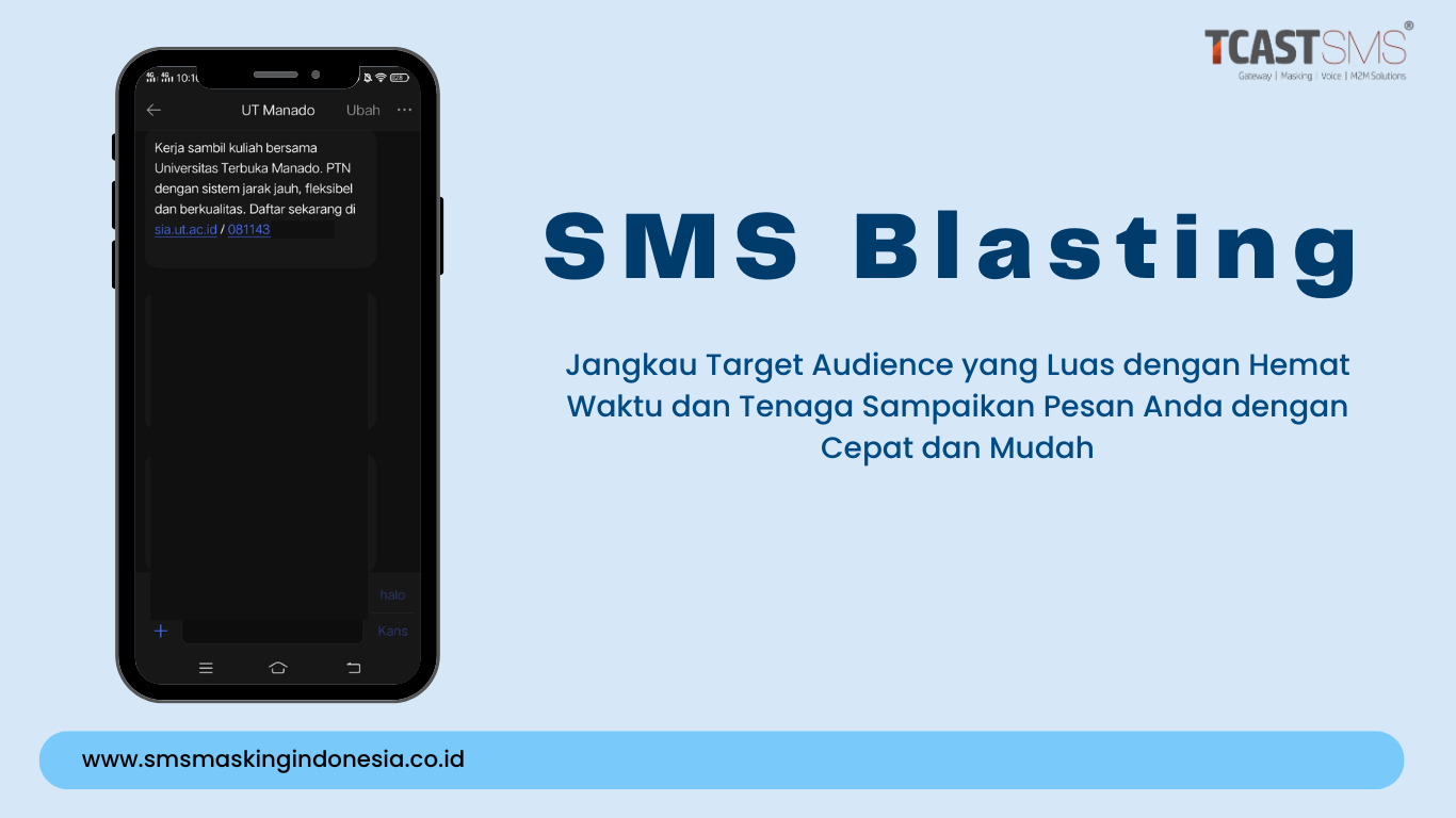 SMS Blasting Mengirim Pesan ke semua orang Sekali Kirim